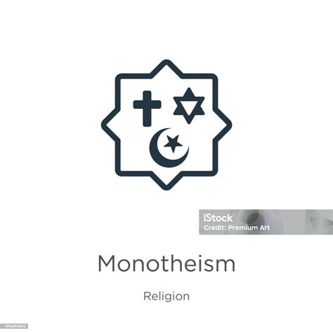 一神論圖示向量時髦的扁平一神論圖示從宗教集合孤立在白色背景向量插圖可用於網頁和移動圖形設計徽標eps10向量圖形及更多一神教圖片 Istock
