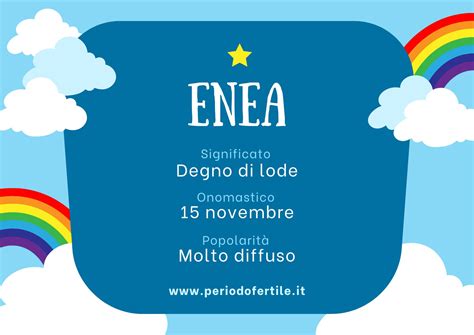 Enea Significato Onomastico E Curiosità Periodo Fertile