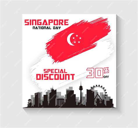 Premium Vector Singapore National Day Background Design