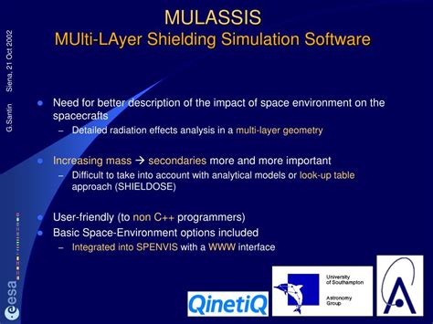 Ppt New Geant4 Based Simulation Tools For Space Radiation Shielding