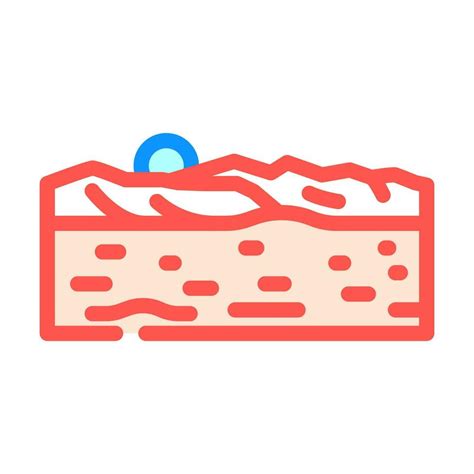Martian Sunset Mars Planet Color Icon Vector Illustration 24238263