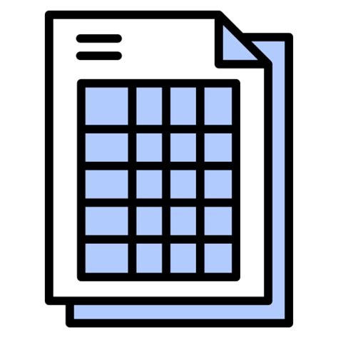 Spreadsheet Free Files And Folders Icons