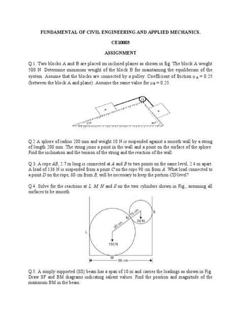 1st Year Assignment Pdf Compass Metrology