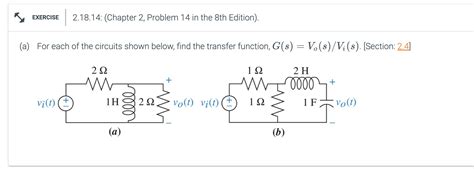 Solved For Each Of The Circuits Shown Below Find The Chegg