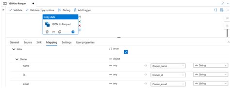 How To Copy Data From Json To Parquet In Azure Data Lake Ization