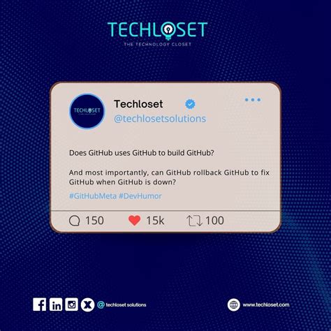 Techloset Webdevagency Webdev Githubmeta Devhumor Techparadox Softwareengineering Devops