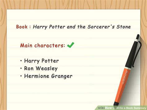 How To Write A Book Summary With Sample Summaries WikiHow