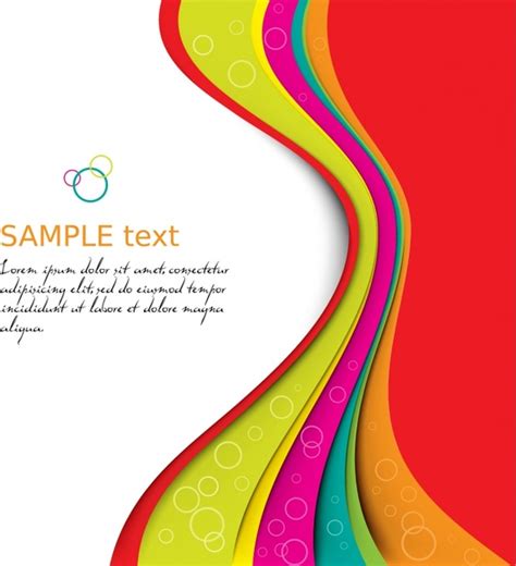 Decorative Background Colorful Abstract Dynamic Curves Decor Vectors Images Graphic Art Designs