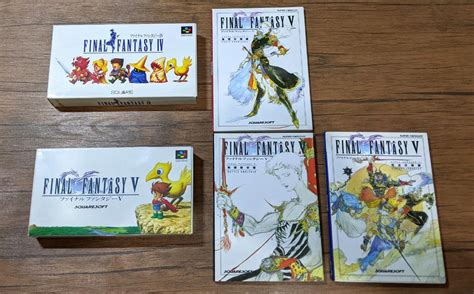 【箱取説攻略本】スーパーファミコン ファイナルファンタジーⅣⅤ メルカリ