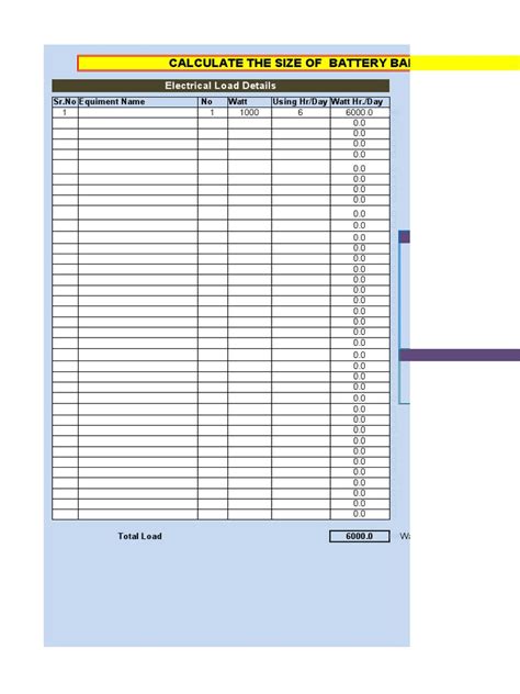 Battery Sizing Calculator Pdf Power Inverter Voltage
