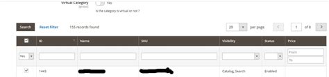 products does not appear in products list preview and sorting section