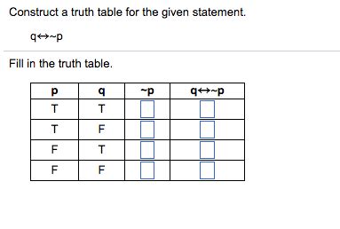 Solved Use A Truth Table To Determine Whether The Statement Chegg