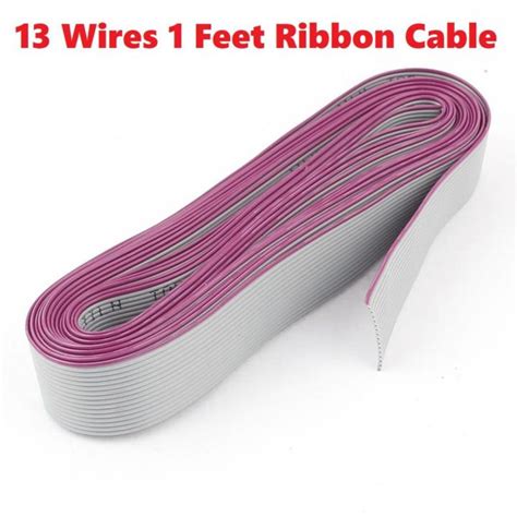 13 Wire 1 Feet 125mm Gray Gpio Extension Flat White 13 Wires One Feet