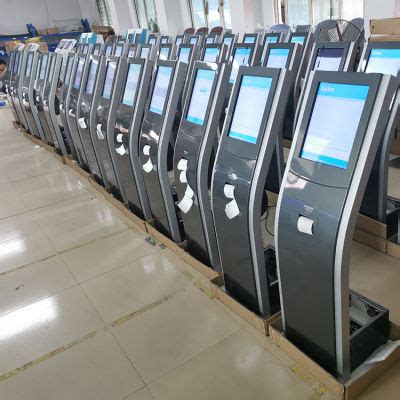 China Bank Hospital Clinic Touch Screen Self Service Wireless Waiting Ticket Dispenser Kiosk