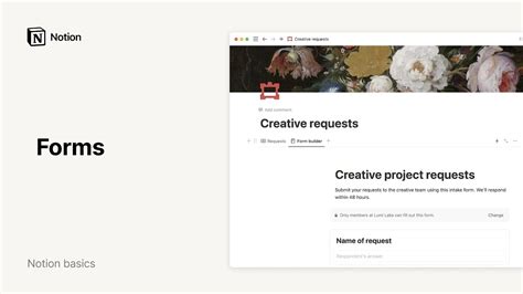 forms notion help center