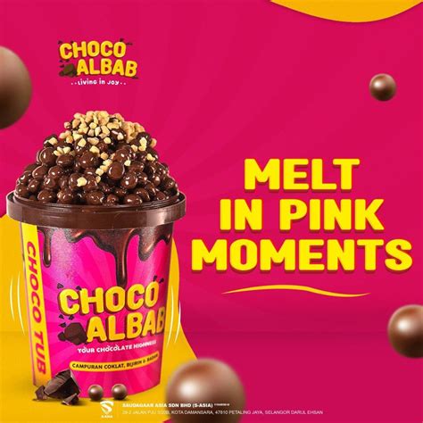 Choco Albab Pink Tub 250g Food And Drinks Packaged And Instant Food On Carousell