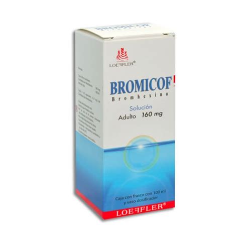 Bromicof Bromhexina Solución 160 Mg Frasco Con 100 Ml Farmacia Sanorim