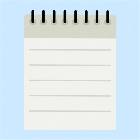 Premium Vector Vector Realistic Template Notepad With Spiral