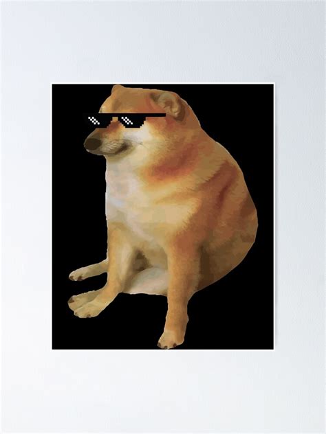 Cheems Poster For Sale By Magallanesstore Redbubble