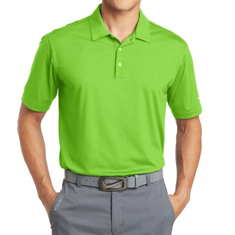 Nike Golf Dri Fit Vertical Mesh Polo Silkletter