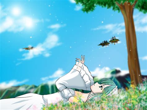 piapro ピアプロ イラスト空を見上げて