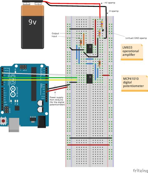 How To Control An Inverting Operational Amplifier Using Arduino Uno And A Digital Potentiometer