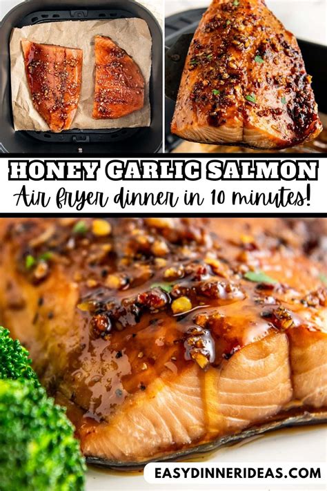 Air Fryer Honey Garlic Salmon Easy Dinner Ideas