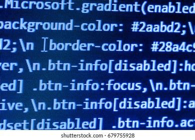 Computer Screen Blue Source Code Stock Photo 679755928 Shutterstock