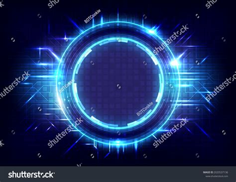 Digital Infographic Interface Futuristic Scifi Glowing