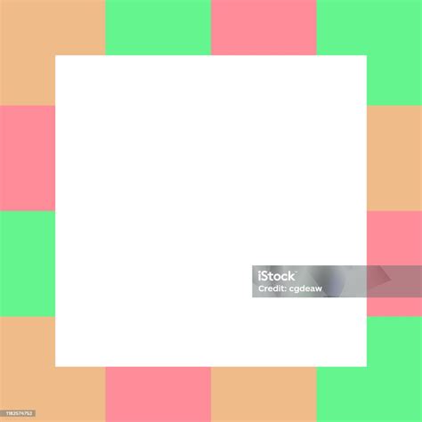 파스텔 색상 사각형 체크 무늬 블록 템플릿 배너 검사기 멀티 컬러 무지개 광고 다채로운 블록 부드러운 파스텔 밝은 큐브 사각형 다각형 모자이크 및 복사 공간 광고에 빈 흰색