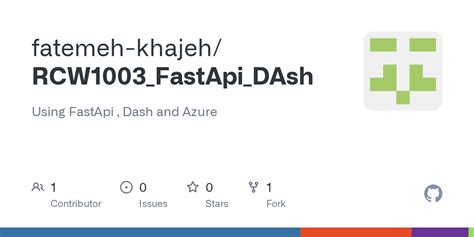 Github Fatemeh Khajehrcw1003fastapidash Using Fastapi Dash And Azure