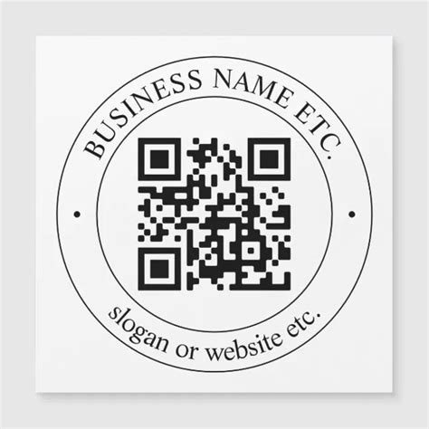 Upload Your Own Qr Code And Customizable Text Zazzle