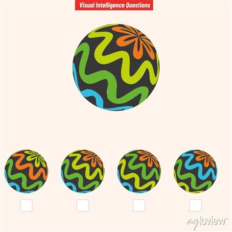 Visual Intelligence Questions Find The Same Iq Test Posters For The Wall • Posters Ball White