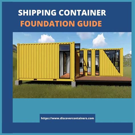 Foundation Options For Shipping Container Buildings