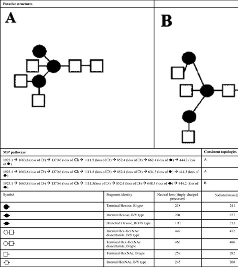 Table 1 From Carbohydrate Structural Isomers Analyzed By Sequential