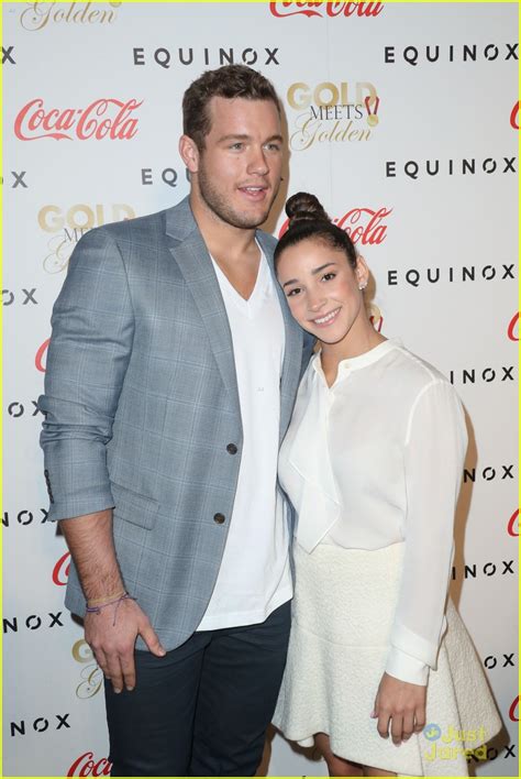 Aly Raisman And Football Boyfriend Colton Underwood Hit Gold Meets Golden