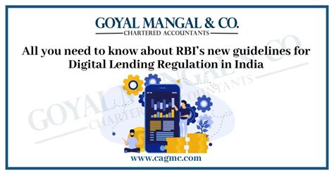 Digital Lending Guidelines Goyal Mangal Company
