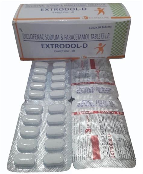 Diclofenac Sodium Paracetamol Tablet At ₹ 90box Diclofenac Sodium