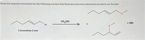 Solved Draw the stepwise mechanism for the following | Chegg.com