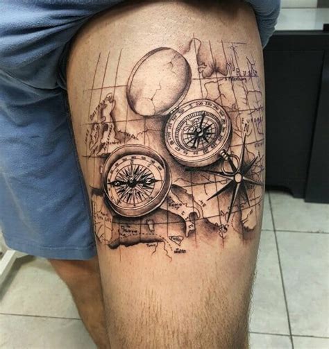 101 Compass Tattoo Designs For Men Outsons