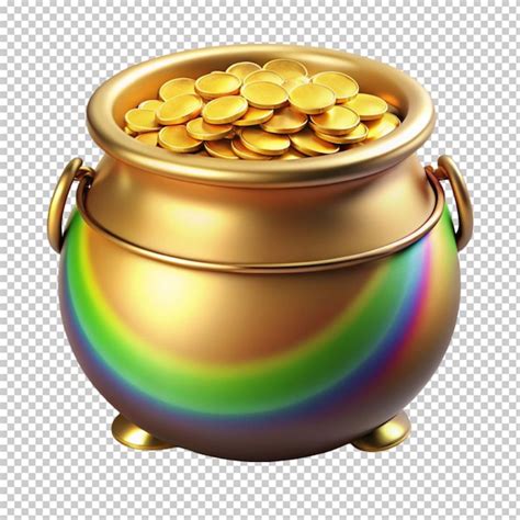 Empty Pot Gold Premium Ai Generated Psd