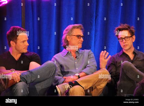 Los Angeles Usa 20th Apr 2017 Chris Pratt Kurt Russell James Gunn