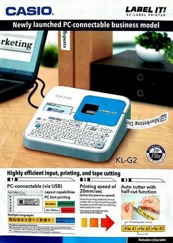 Lcd Display Plastic Casio Potable Label Printer Kl G2 Max Print Width