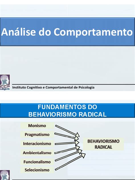Análise Do Comportamento Geral Pdf Behaviorismo Comportamento