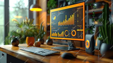 Premium Photo Histogram Charts Business Infographic Template With Stock Diagrams And Statistic
