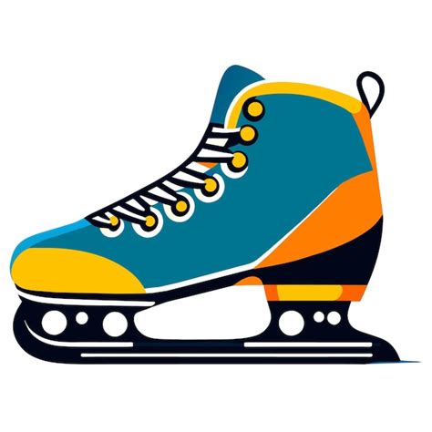 Premium Vector Figure Ice Skates Are Designed For Precision And Elegance