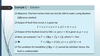 Boolean Difference Examples PPTX Physics Science