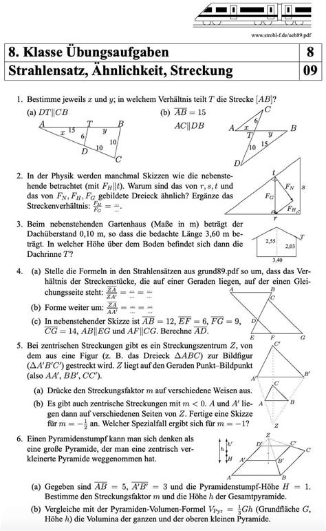 Lineare Funktionen Zeichnen Aufgaben