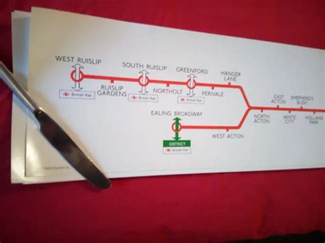 1980s Pre Zoning London Underground Central Line Car Diagram To Ongar