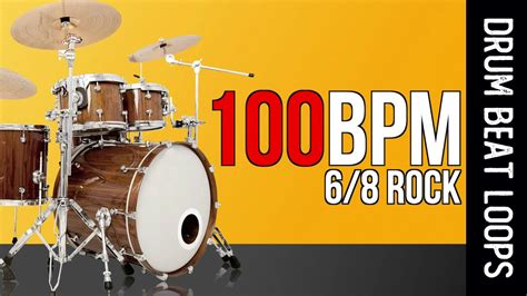 68 Rock Drum Loop Drum Beat 100 Bpm Drum Loops To Play Along And